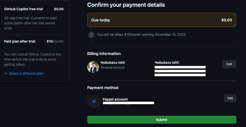 GitHub CopilotをPyCharmで使用するまでの手順