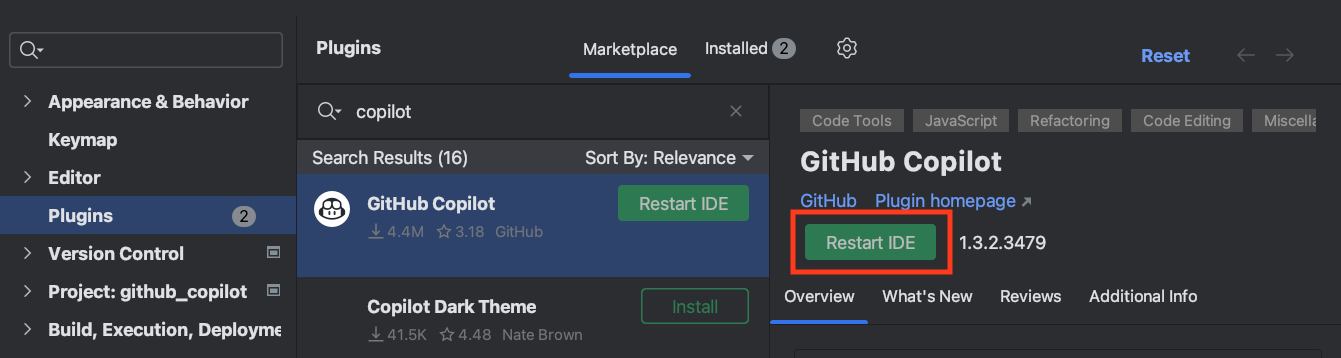GitHub CopilotをPyCharmで使用するまでの手順