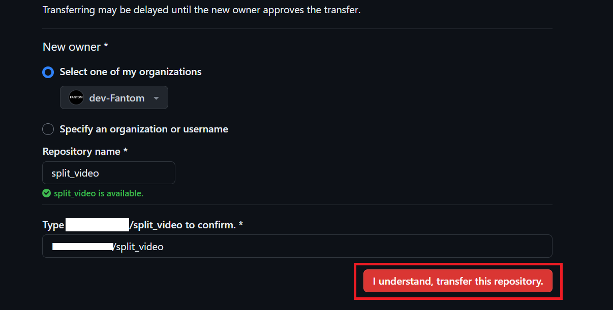 GitHubリポジトリを別のOrganizationに移行